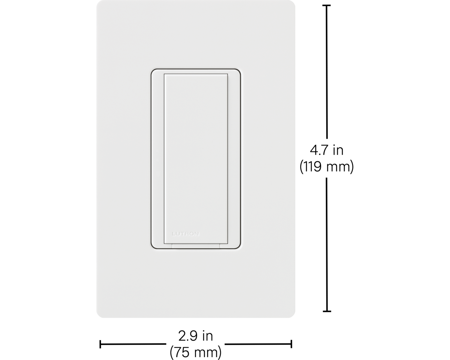 HomeWorks Maestro Companion Switch - Architectural - HQA-RS-SC Satin ...