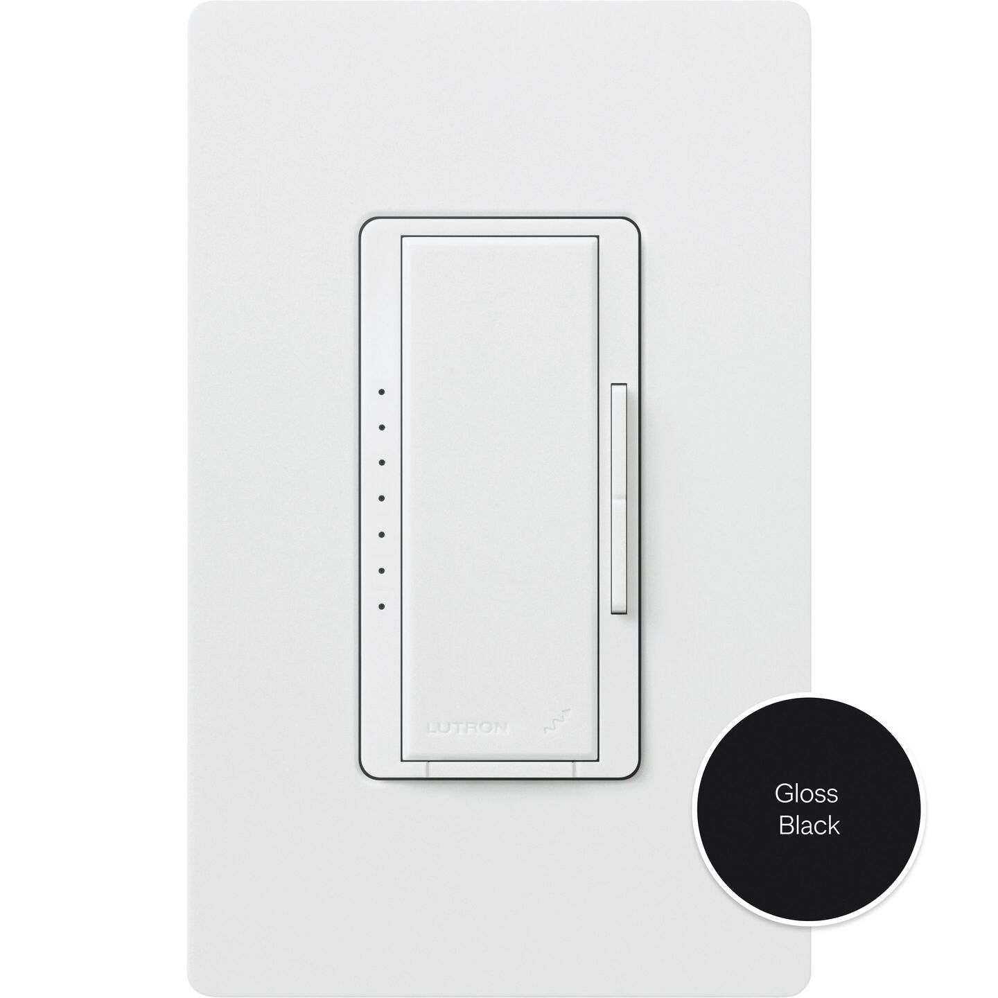 HomeWorks Maestro PRO LED+ Dimmer - Designer - HQRD-PRO-BL Black| Lutron